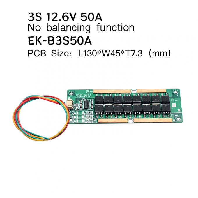 12.6V 3S 50A Active Balancer BMS For Ternary Lithium Battery Pack Home ...