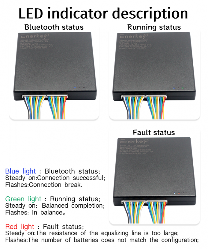 2S - 24S 4A BMS Smart Active Balancer 16S 48V Lifepo Li-Ion Lithium ...