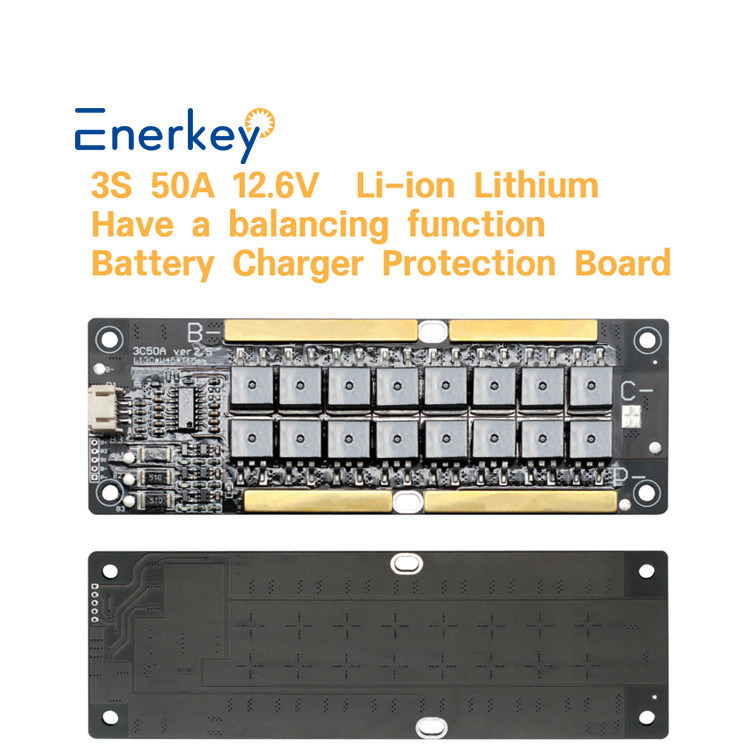 12.6V 3S 50A Active Balancer BMS For Ternary Lithium Battery Pack Home ...