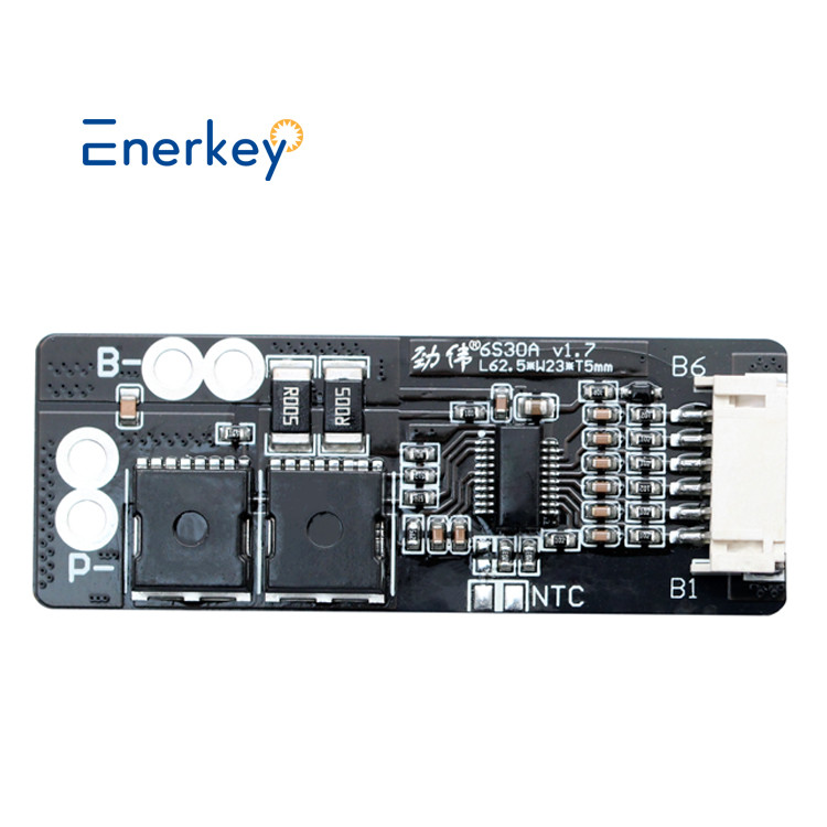 24V Li Ion Battery BMS Board 6S 30A For Outdoor Portable Energy Storage