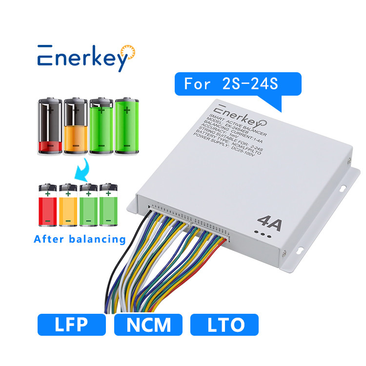 Enerkey Smart Lifepo4 Balancer 4A 2S-24S For 3.2v 3.7v NCM/LFP/LTO ...