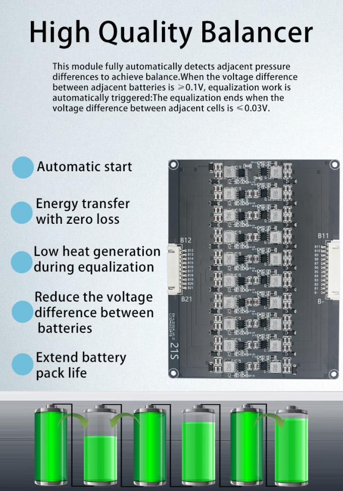 Active Equalizer 1A 5S 12V Lipo/Lifepo4 Battery Active Balancer BMS ...