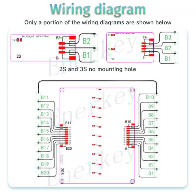 1A 2S - 24S Active Balancer BMS Lithium Lifepo4 Battery Inductive BMS ...