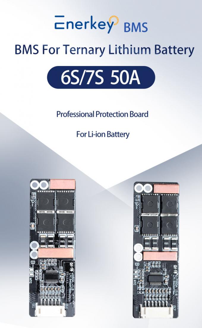 25.2V 6S 50A Lithium Battery Protection BMS Board Battery Management ...
