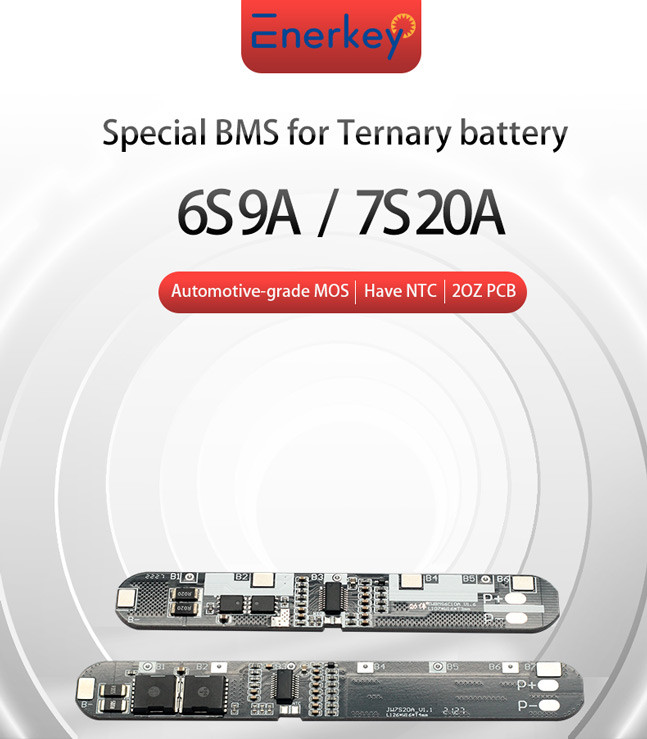 7S Battery BMS With NTC 24V 20A Lithium Li-ion 7S BMS for Base Station ...